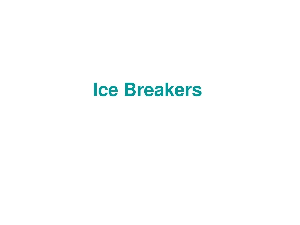 PPT - Dynamic Icebreakers for Group Introductions PowerPoint ...
