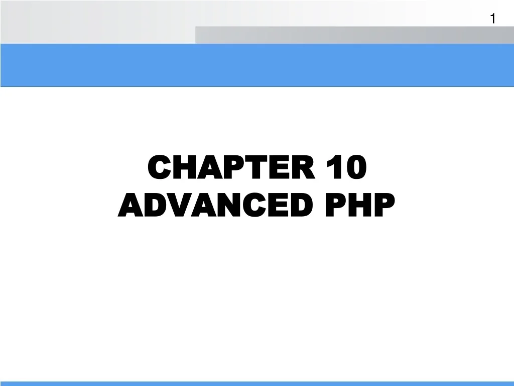 PPT - PHP Programming: Advanced Techniques and Examples PowerPoint ...