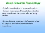 PPT - Research Terminology PowerPoint Presentation, free download - ID ...