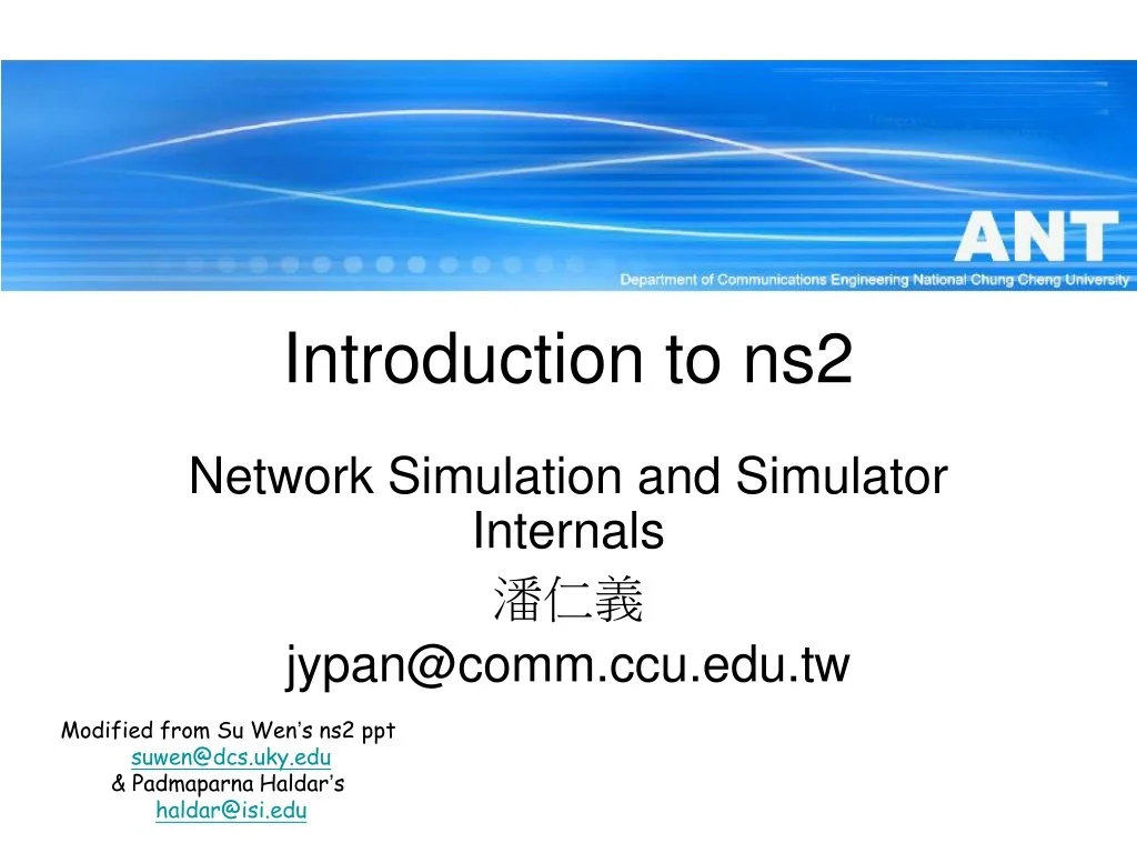 PPT - Introduction to ns2 PowerPoint Presentation, free download - ID ...