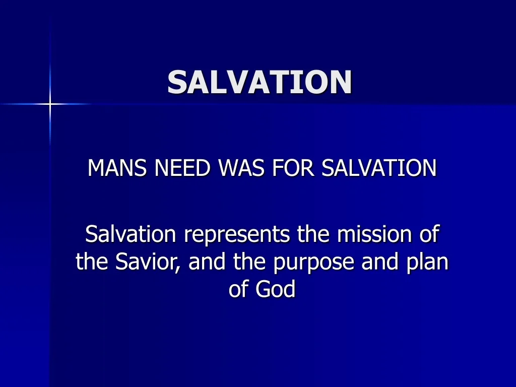 PPT - SALVATION PowerPoint Presentation, free download - ID:9589225