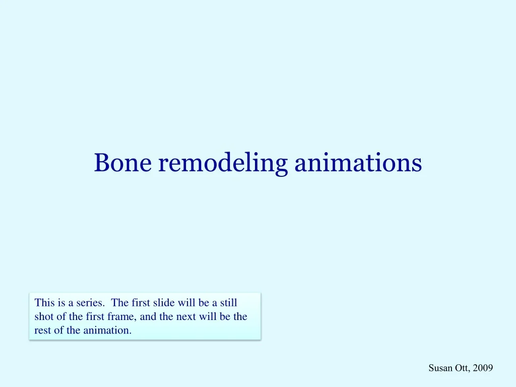 PPT - Bone Remodeling Journey: An Educational Animation Series ...