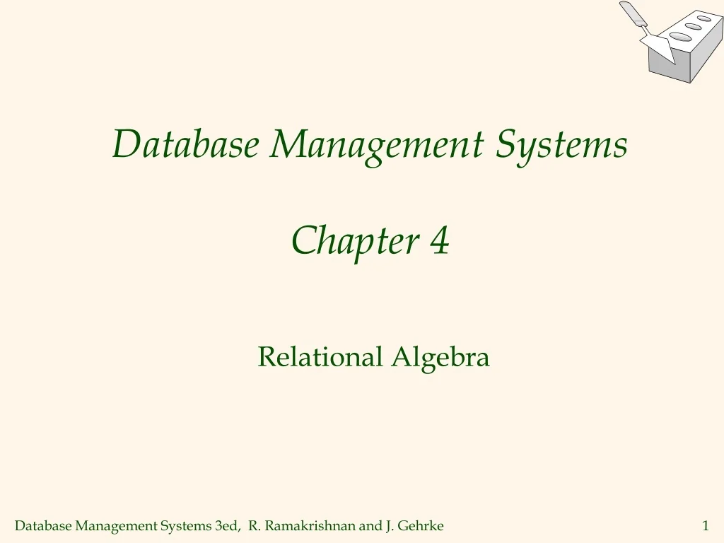 PPT - Relational Algebra in Database Management Systems PowerPoint ...