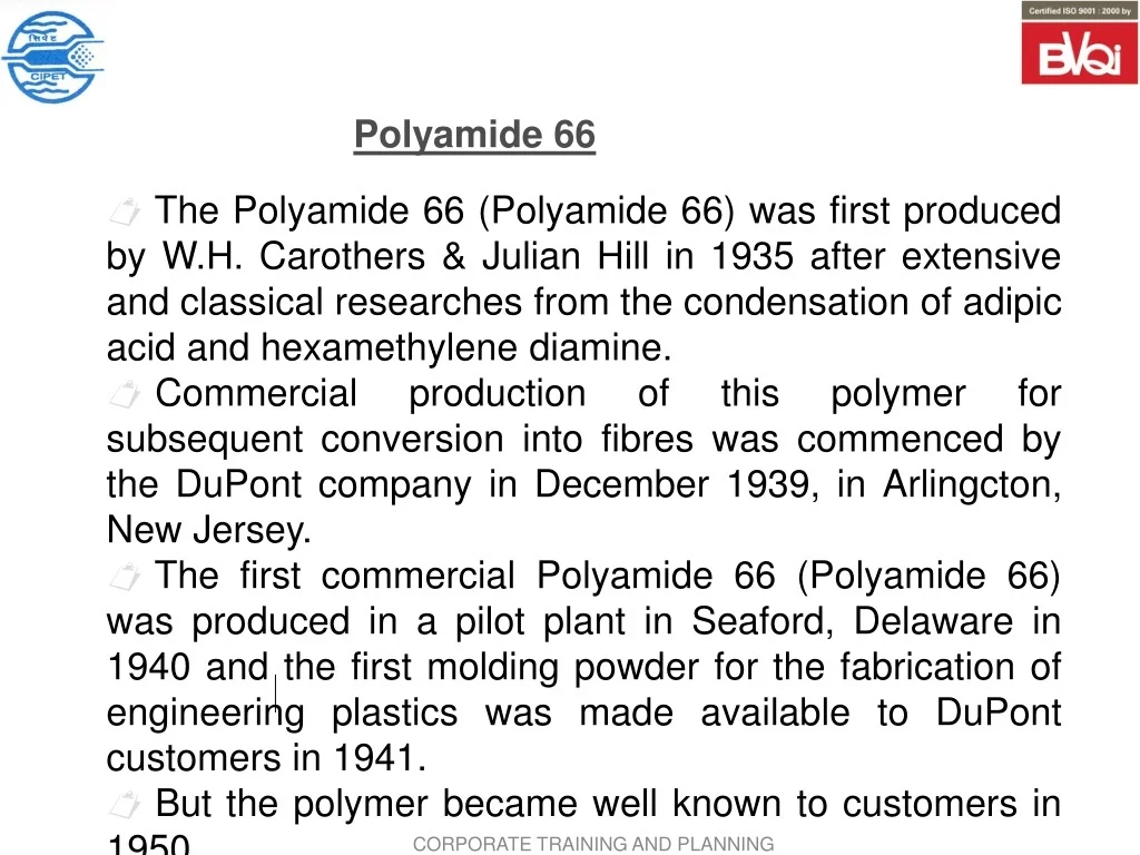 PPT - Polyamide 66: Properties, Characteristics & Manufacturing Process PowerPoint Presentation ...