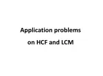 PPT - LCM and HCF PowerPoint Presentation, free download - ID:3193611