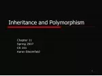 PPT - Inheritance and Polymorphism PowerPoint Presentation, free ...