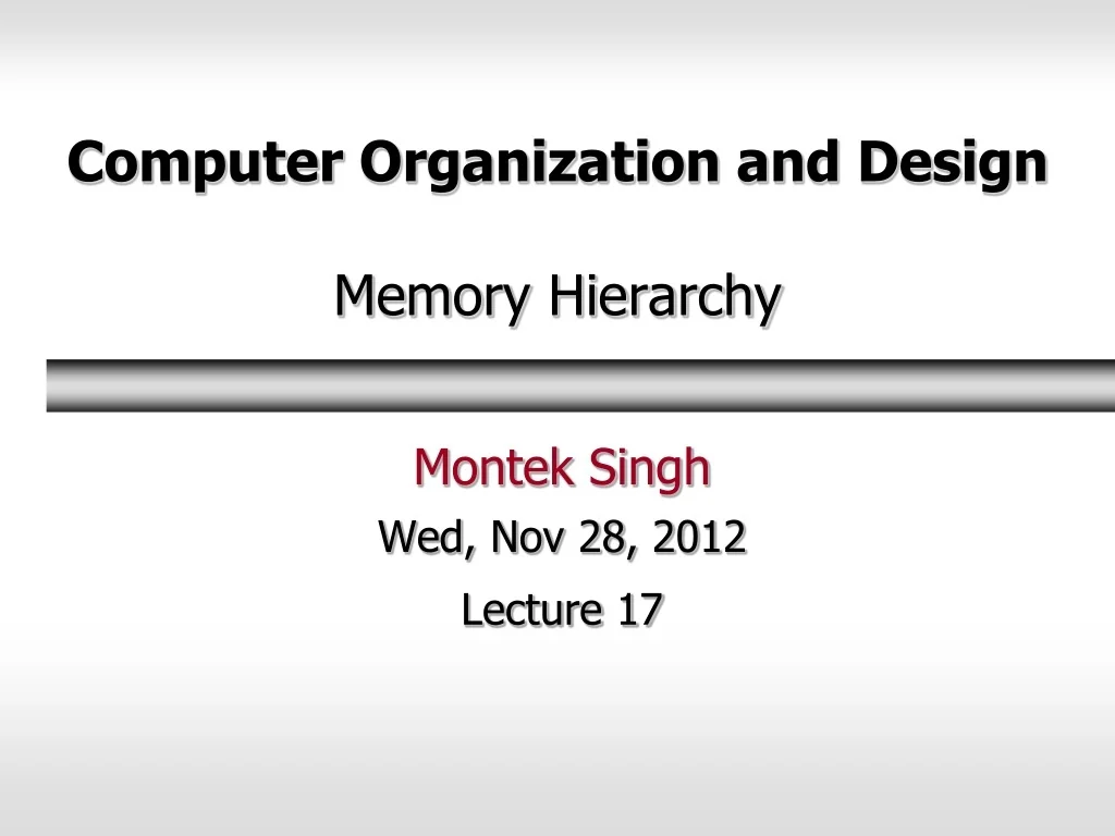 PPT - Exploring Memory Hierarchy & Cache Systems PowerPoint ...