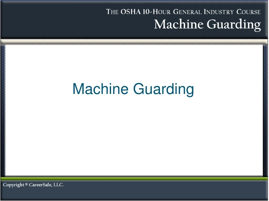PPT - Machine Guarding: Protecting Employees from Hazards PowerPoint ...