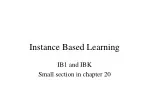 PPT - Chapter Eight Instance Based Learning PowerPoint Presentation, free download - ID:5070169