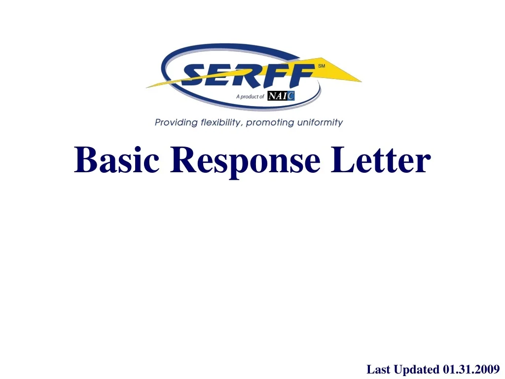 PPT - Basic Response Letter PowerPoint Presentation, free download - ID ...
