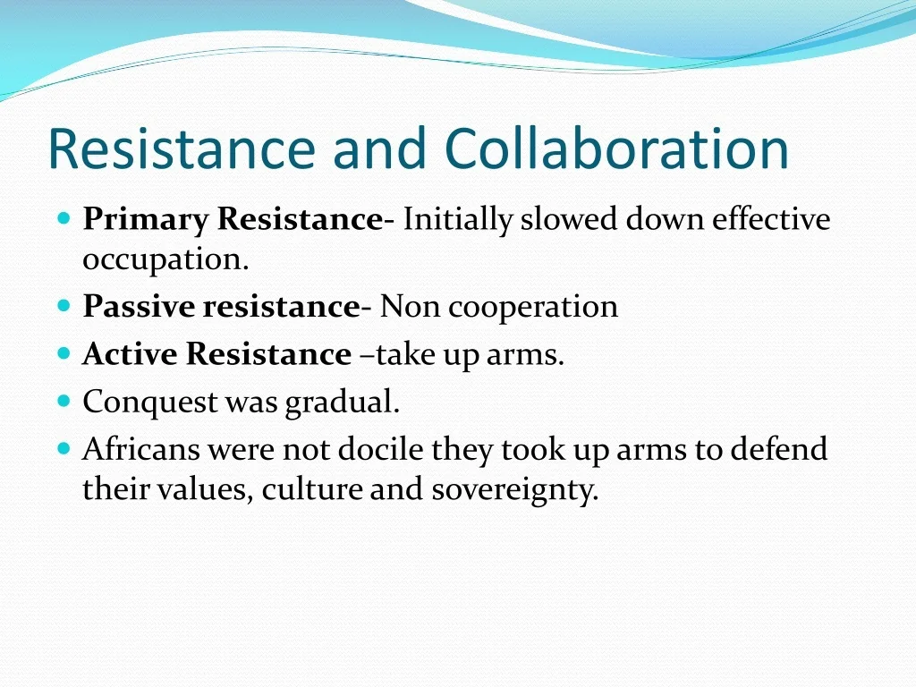PPT - Resistance and Collaboration in African History PowerPoint ...