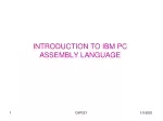 PPT - Introduction to 8086 Assembly Language PowerPoint Presentation ...