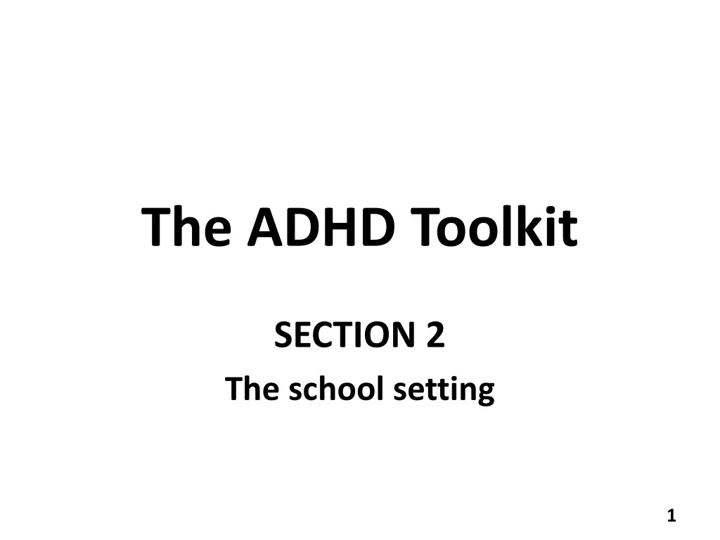 PPT - Classroom Observation Strategies for Managing ADHD in Schools ...