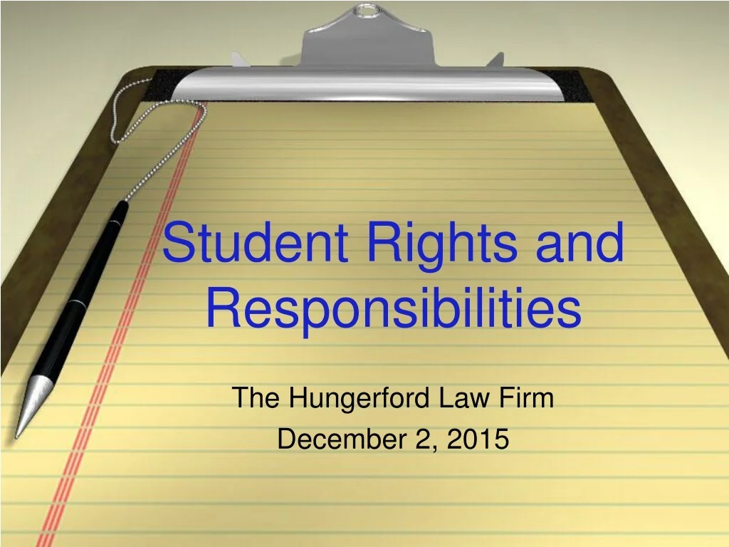 PPT - Student Rights and Responsibilities PowerPoint Presentation, free ...