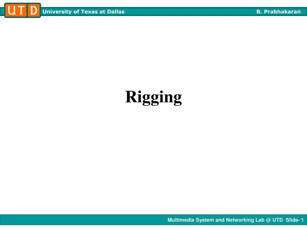 PPT - Rigging PowerPoint Presentation, free download - ID:9599915