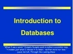 PPT - Introduction to databases PowerPoint Presentation, free download ...