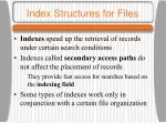 PPT - Index structures PowerPoint Presentation, free download - ID:4175769