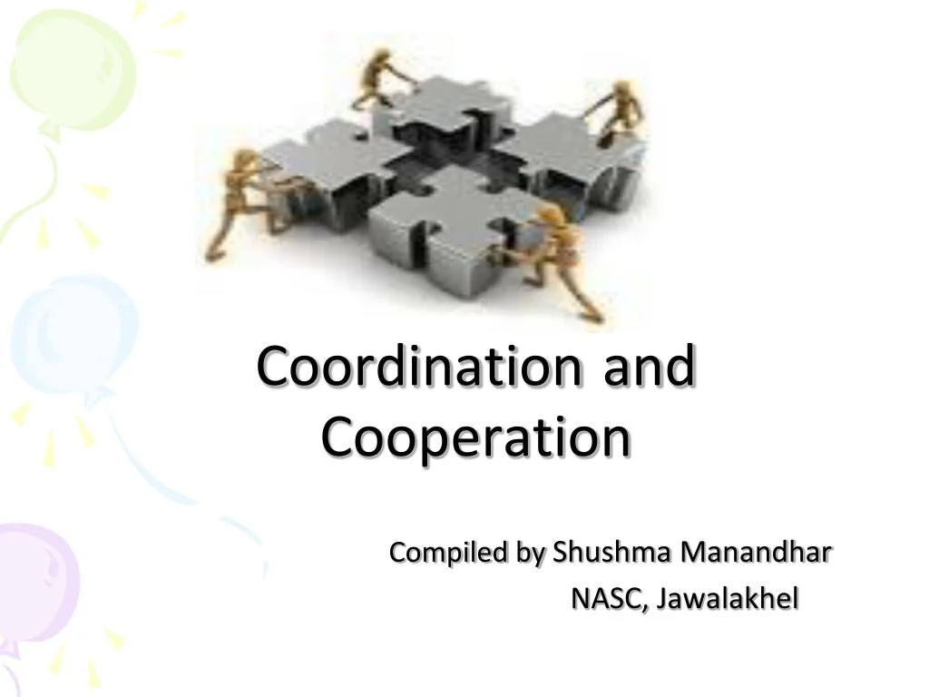 PPT - The Essence of Coordination and Cooperation PowerPoint ...
