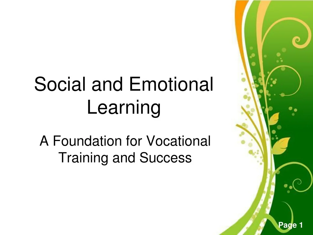 PPT - Social and Emotional Learning PowerPoint Presentation, free ...