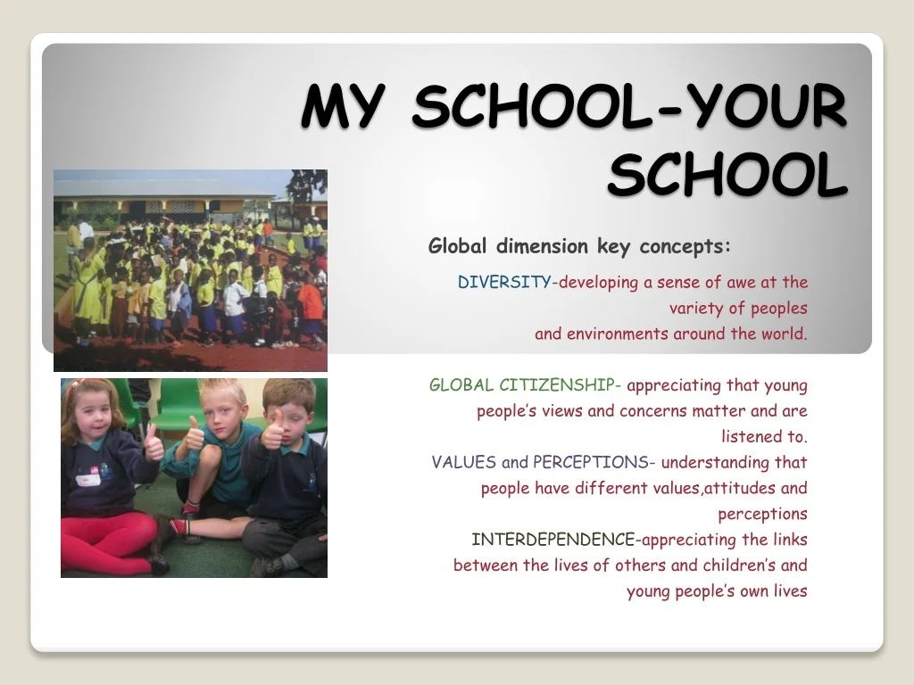 PPT - MY SCHOOL-YOUR SCHOOL PowerPoint Presentation, free download - ID ...