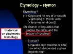 PPT - Etymology PowerPoint Presentation, free download - ID:6933220