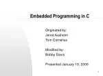 PPT - C Programming for Embedded Systems PowerPoint Presentation, free ...