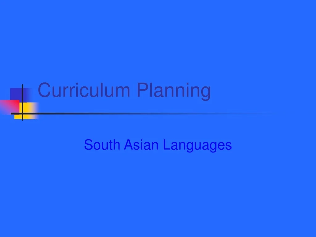PPT - Curriculum Planning PowerPoint Presentation, free download - ID ...