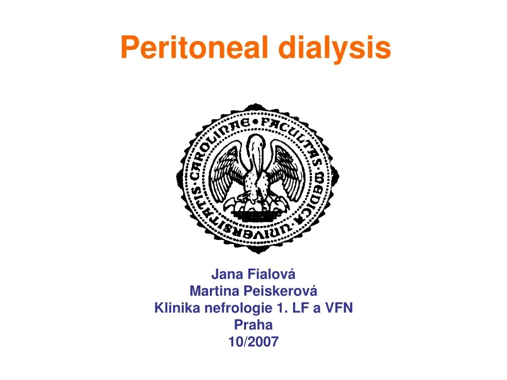 PPT - Peritoneal dialysis PowerPoint Presentation, free download - ID ...