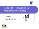 PPT - Kindergarten through Grade Twelve Standards for Mathematical ...