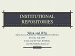 PPT - Institutional Repositories A Brief Overview PowerPoint ...