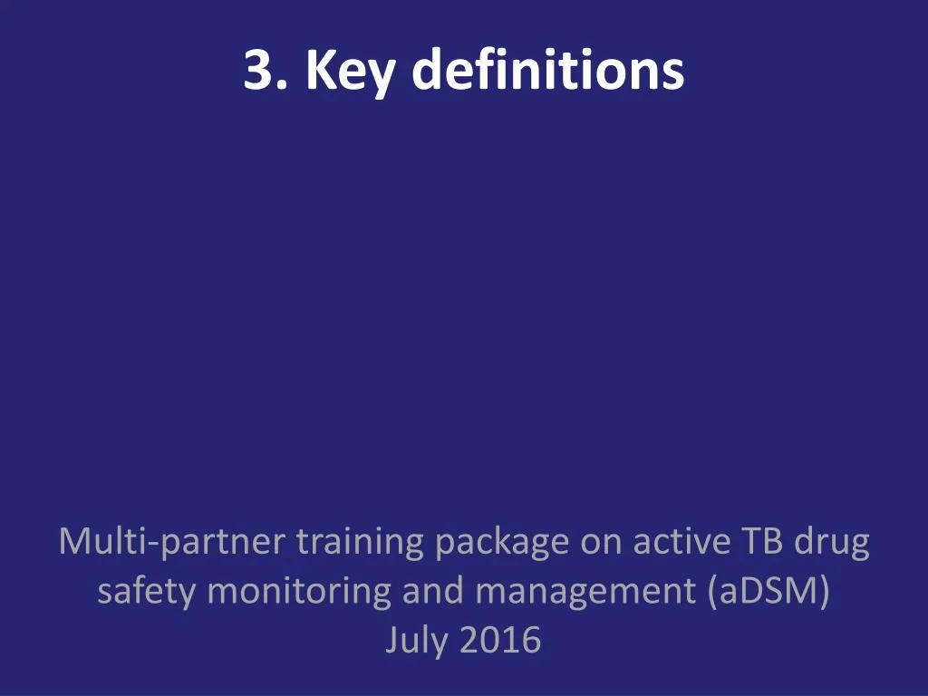 PPT - 3. Key definitions PowerPoint Presentation, free download - ID ...