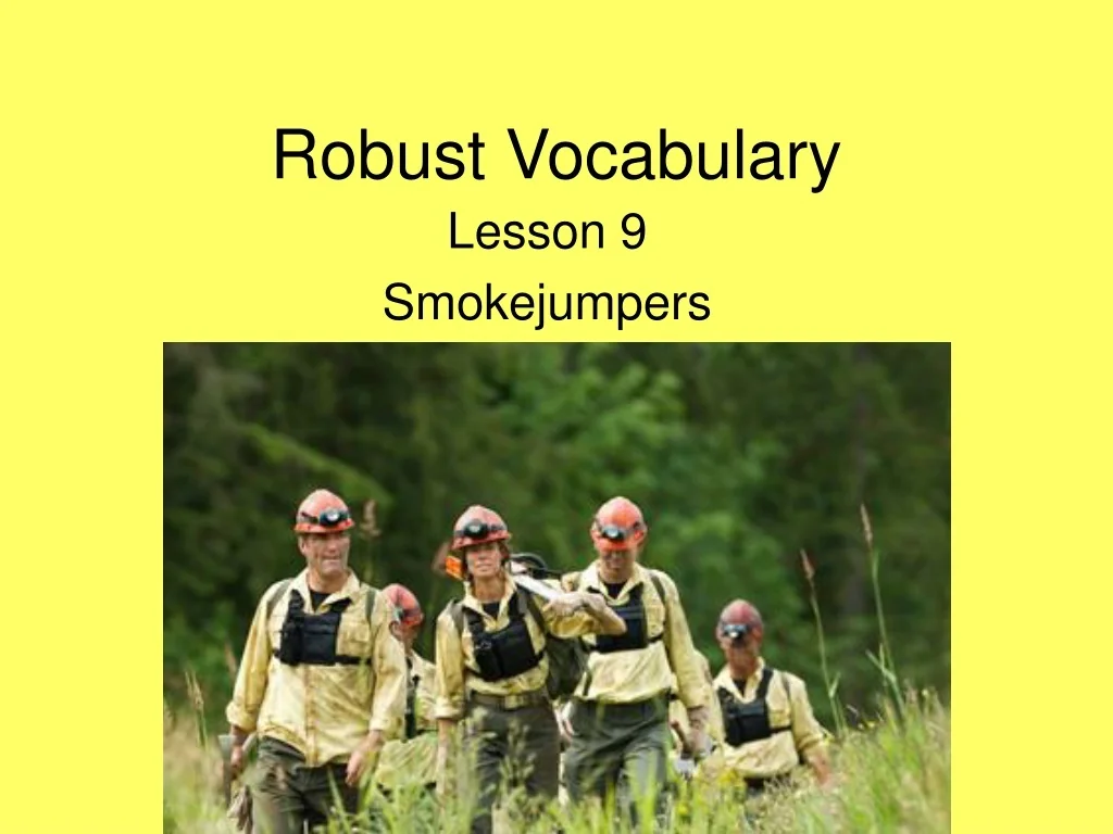 PPT - Robust Vocabulary PowerPoint Presentation, free download - ID:9610595