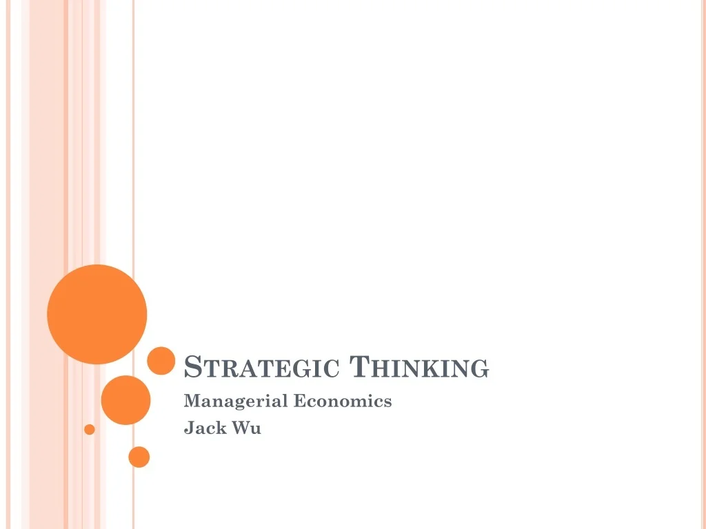 PPT - Strategic Thinking PowerPoint Presentation, free download - ID ...