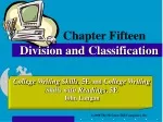 PPT - Division or Classification PowerPoint Presentation, free download - ID:7030956