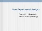PPT - Non-Experimental Research Designs PowerPoint Presentation, free ...