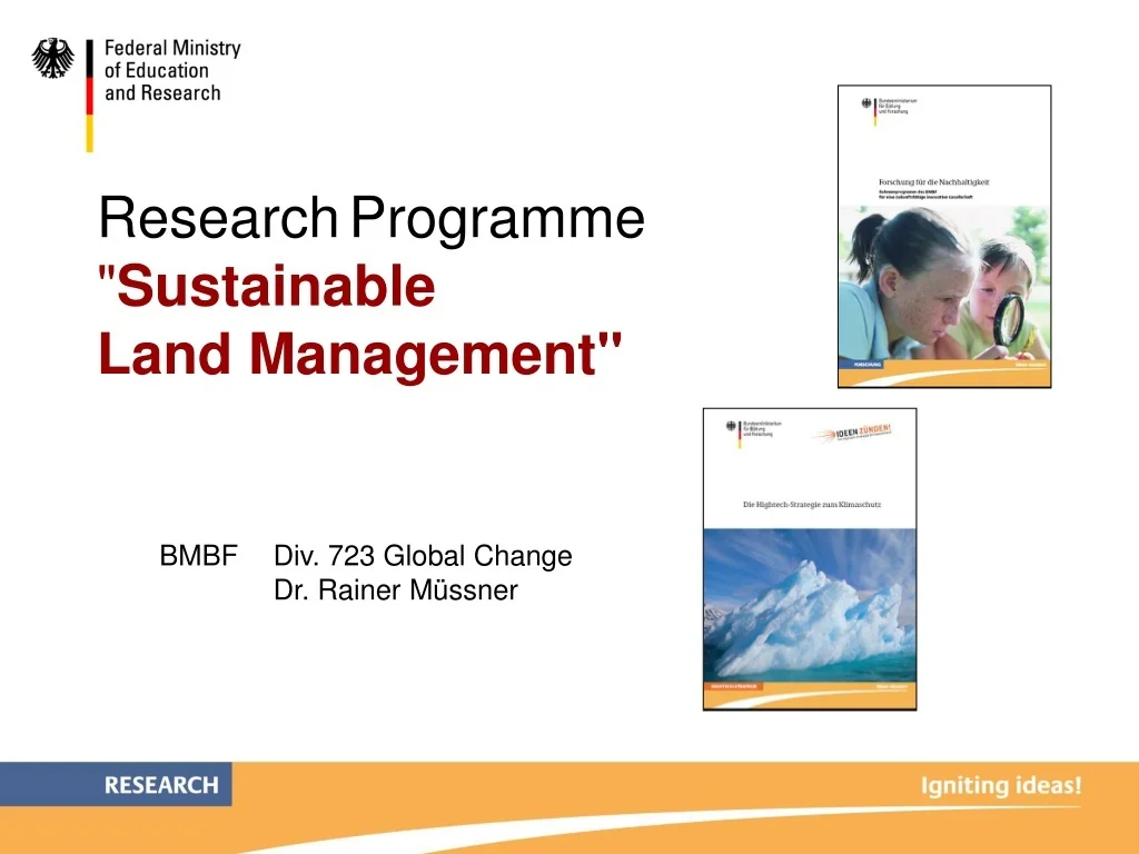 PPT - Research Programme " Sustainable Land Management" PowerPoint ...