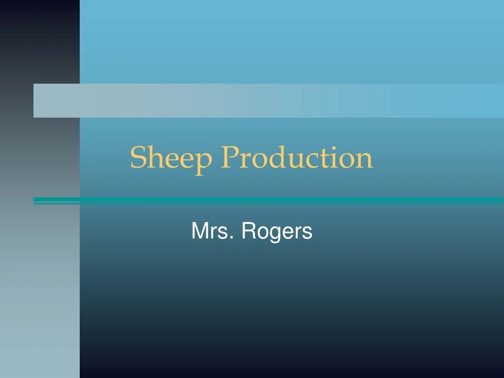 PPT - Essential Guide to Sheep Production and Management PowerPoint ...