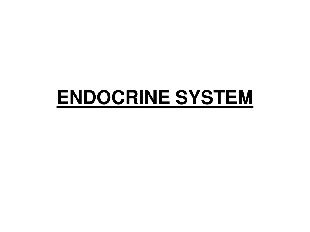 PPT - ENDOCRINE SYSTEM PowerPoint Presentation, free download - ID:9617391
