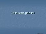 PPT - INTRODUCTION TO SOLID STATE PHYSICS PowerPoint Presentation, free ...