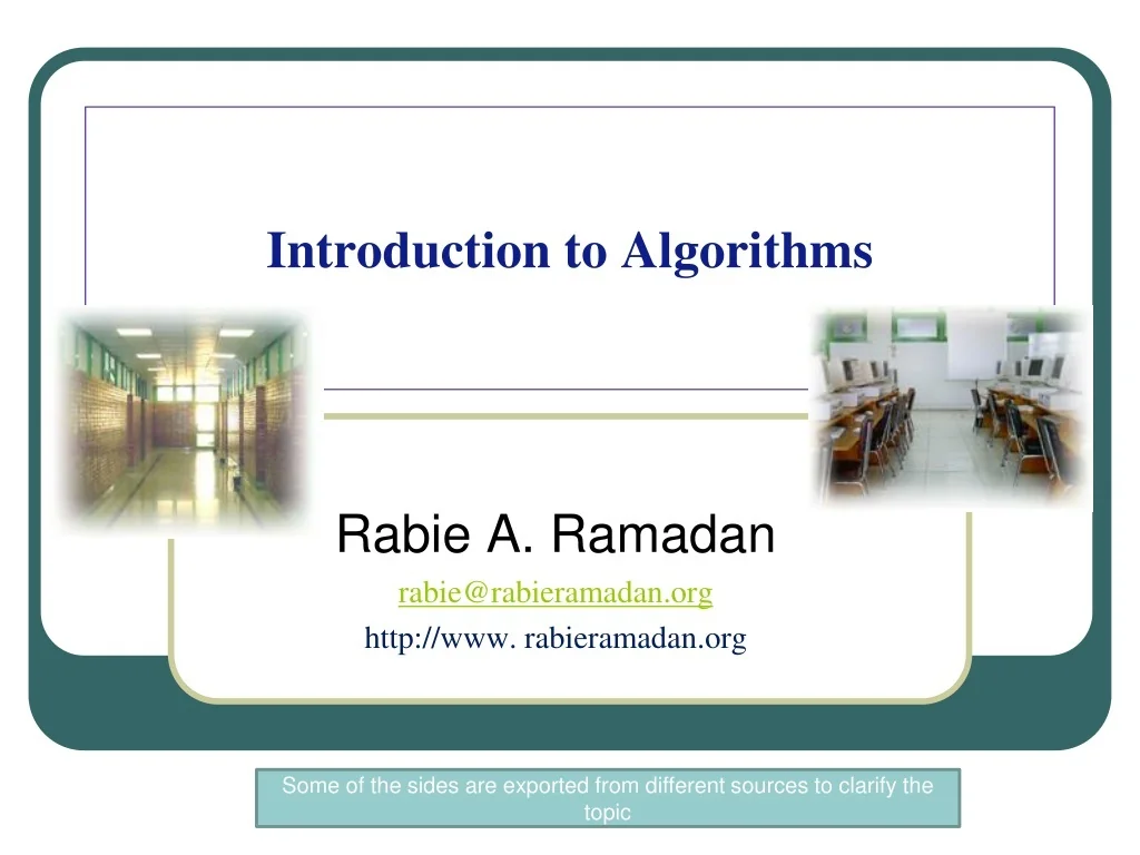 PPT - Introduction to Algorithms: Problem-Solving Strategies and Design ...