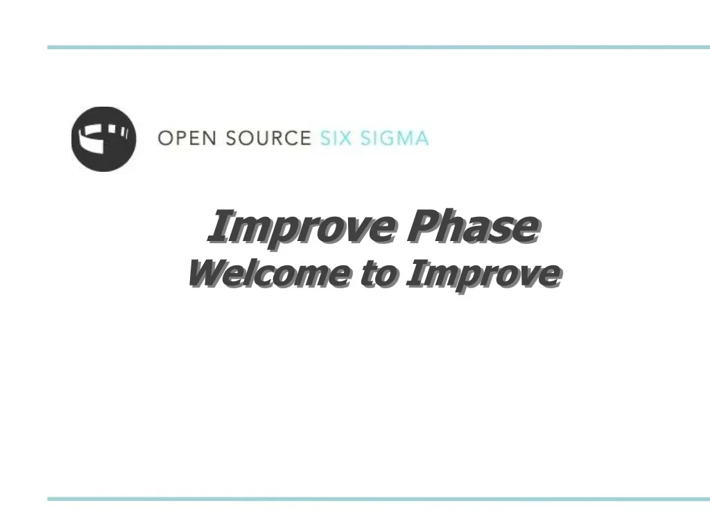 PPT - **IASSC Certified Lean Six Sigma Green Belt: Improve Phase ...
