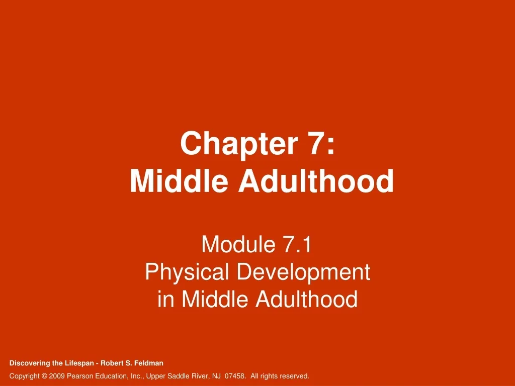 PPT - Physical Changes in Middle Adulthood: Aging, Sensory Decline, and ...
