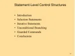 PPT - Statement-Level Control Structures PowerPoint Presentation, free download - ID:5518196