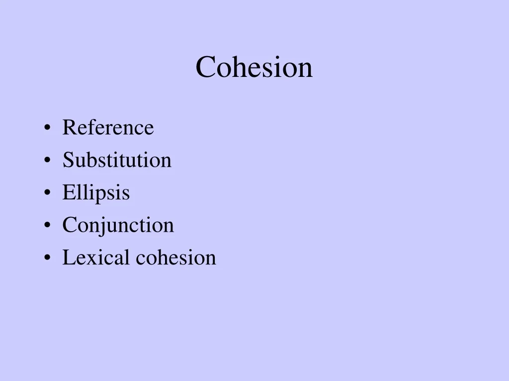 PPT - Cohesion in Literature: Analyzing James Bond References ...