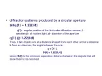 PPT - Fraunhofer Diffraction: Circular aperture PowerPoint Presentation ...
