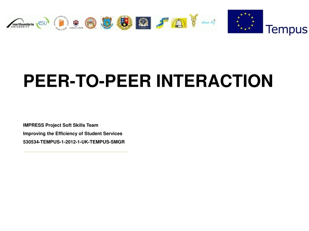 PPT - Enhancing Student Services with Peer-to-Peer Interaction ...