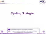 PPT - Spelling Strategies PowerPoint Presentation, free download - ID ...