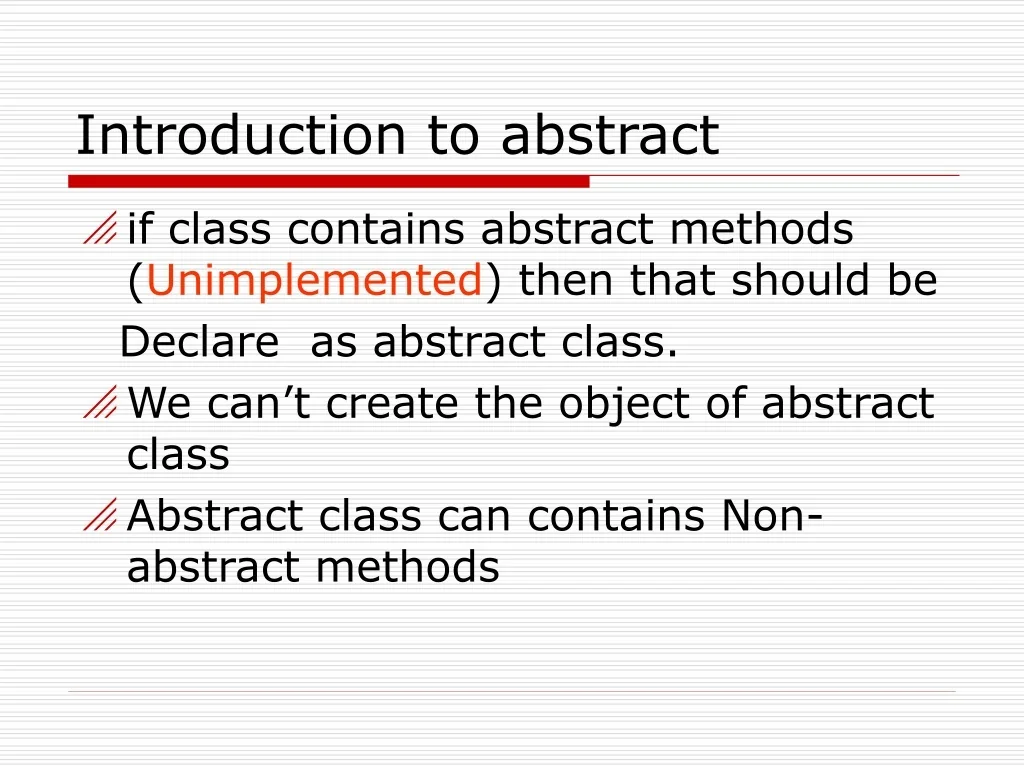 PPT - Abstract Classes and Interfaces in Java PowerPoint Presentation, free download - ID:9626894