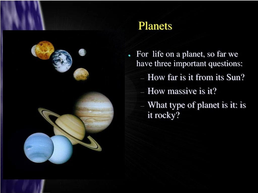 PPT - Exploring Other Planets: Key Factors and Methods PowerPoint ...