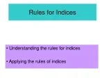 PPT - The Rules Of Indices. PowerPoint Presentation, free download - ID ...